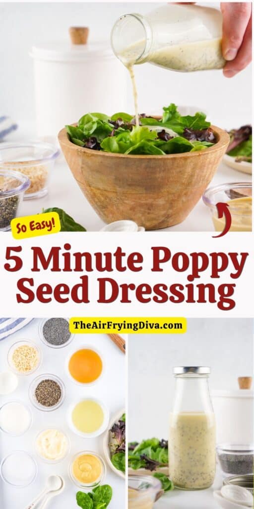 10 Minute Poppy Seed Dressing - theairfryingdiva.com